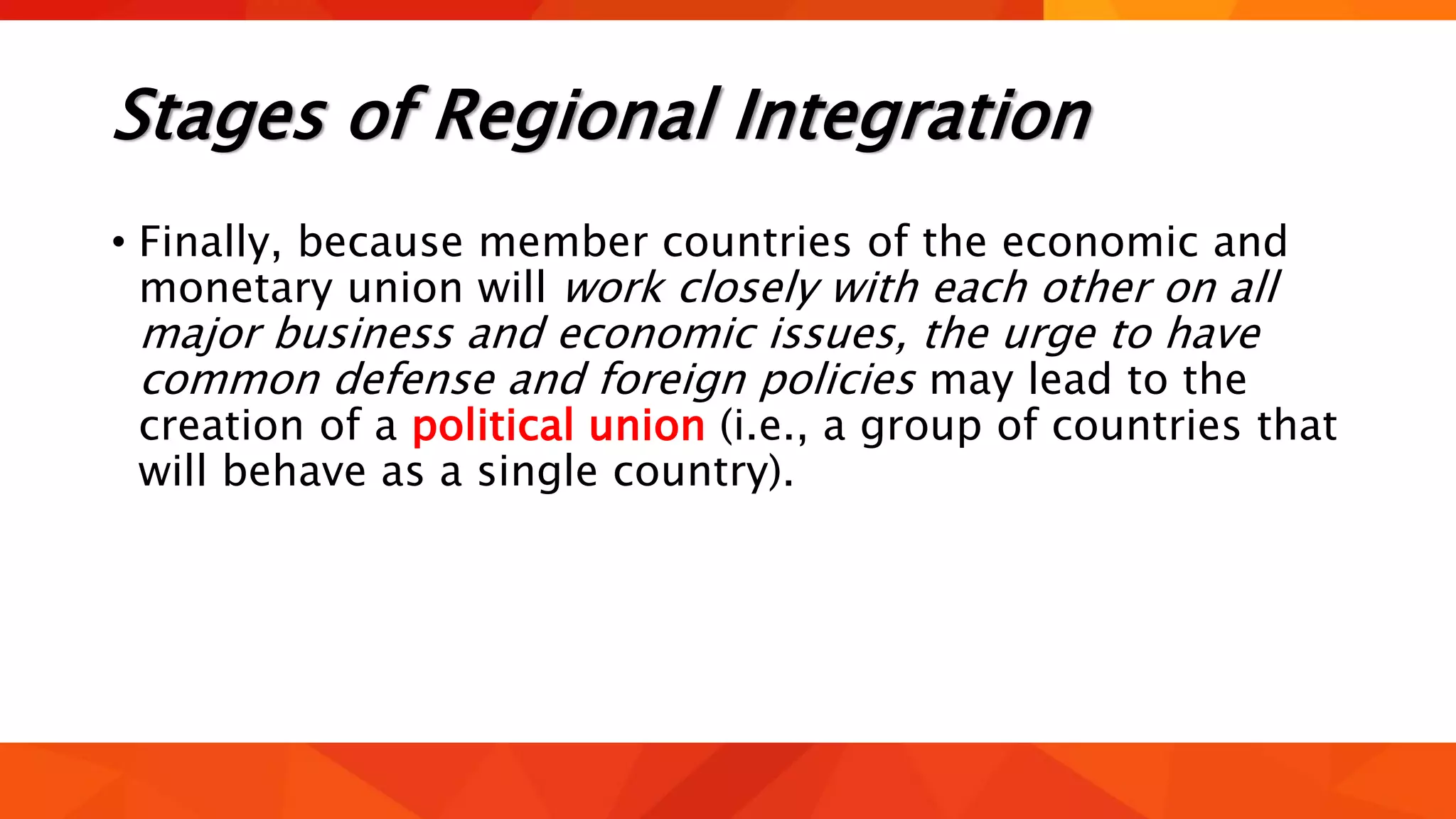 3 Regional Economic Integration | PPTX