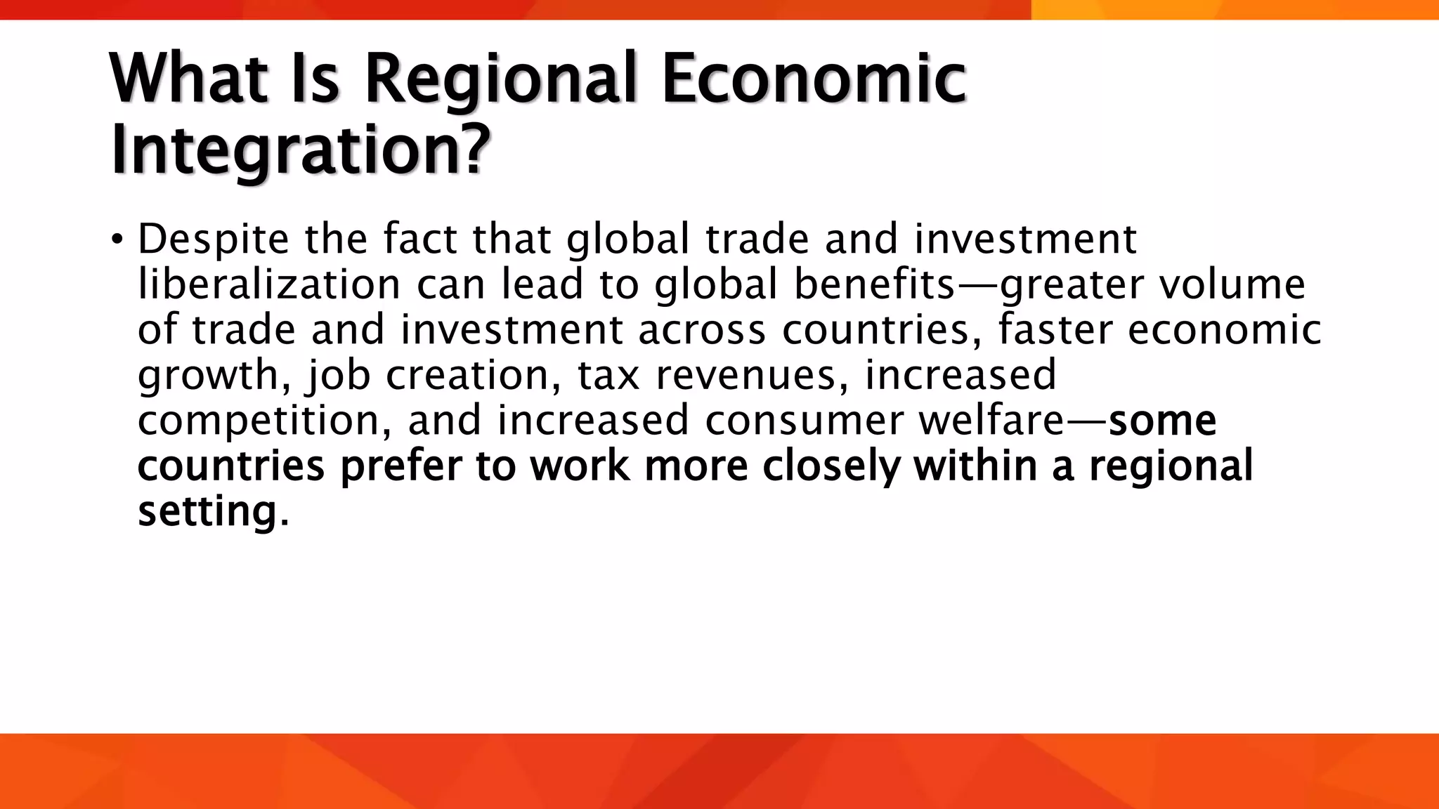 3 Regional Economic Integration | PPTX