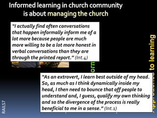 Religious information literacy: using information to learn in church ...