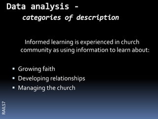 Religious information literacy: using information to learn in church ...