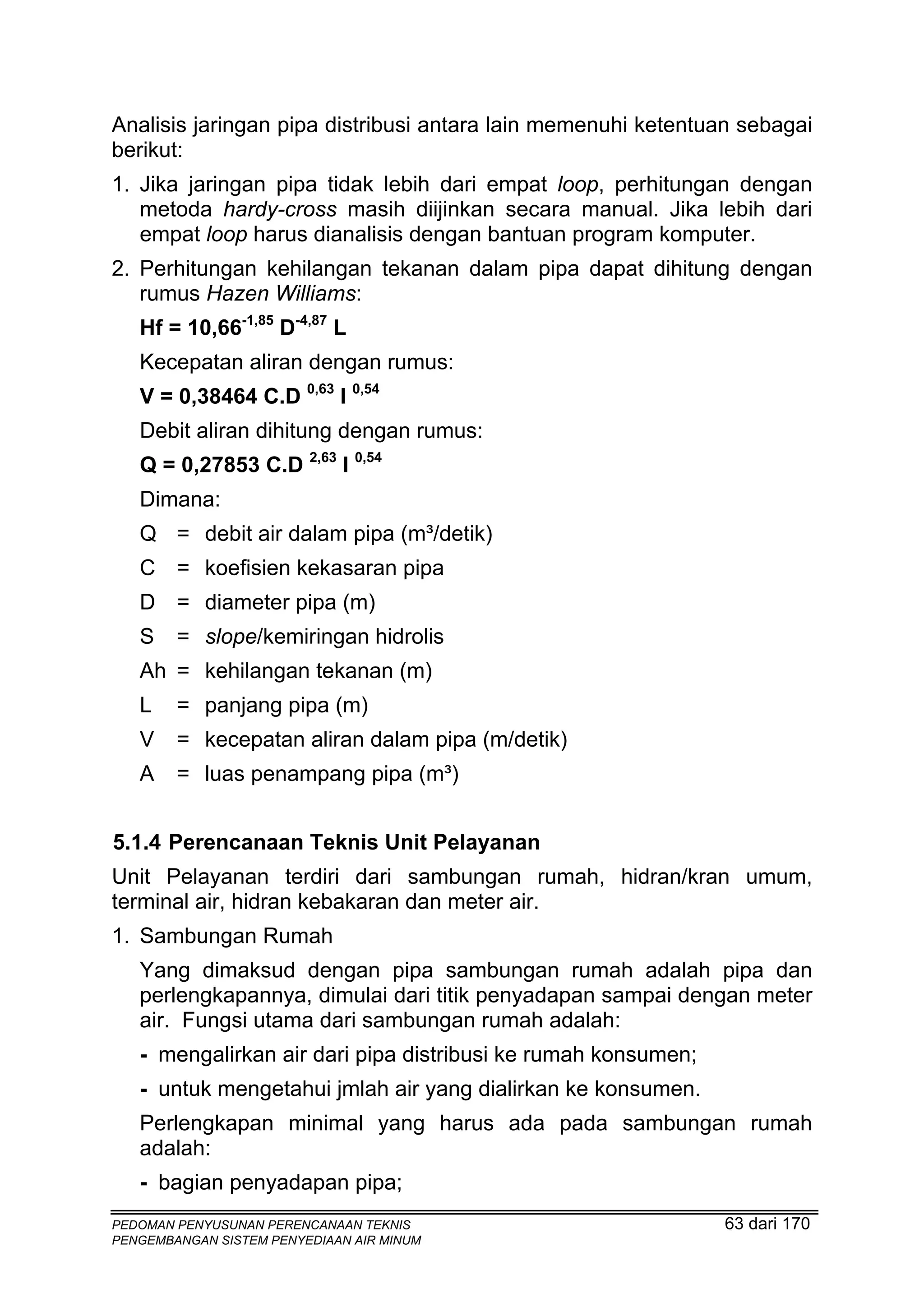 Pedoman Penyusunan Perencanaan Teknis Pengembangan Sistem Penyediaan ...