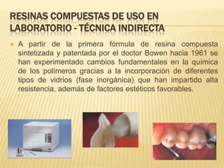 resina compuesta de uso odontologico | PPTX