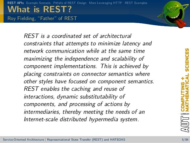Representational State Transfer (REST) and HATEOAS