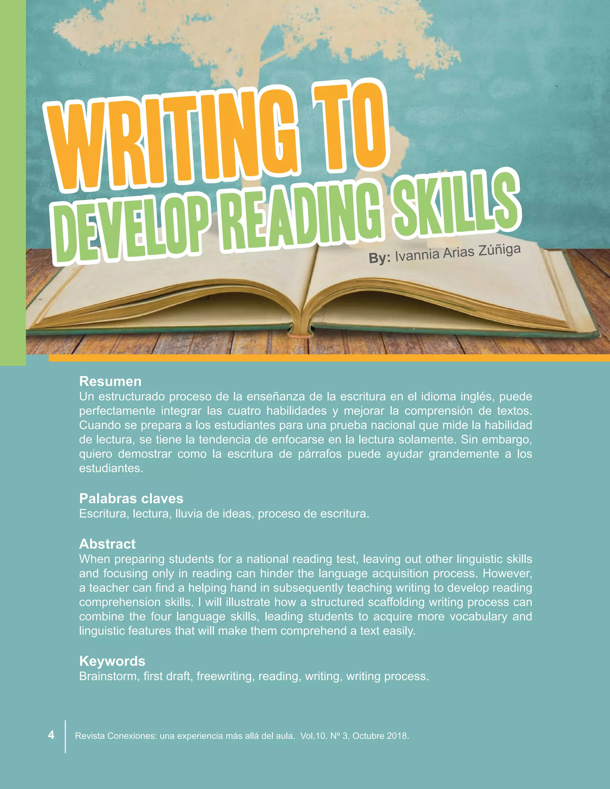 Writing to develop Reading Skills | PDF