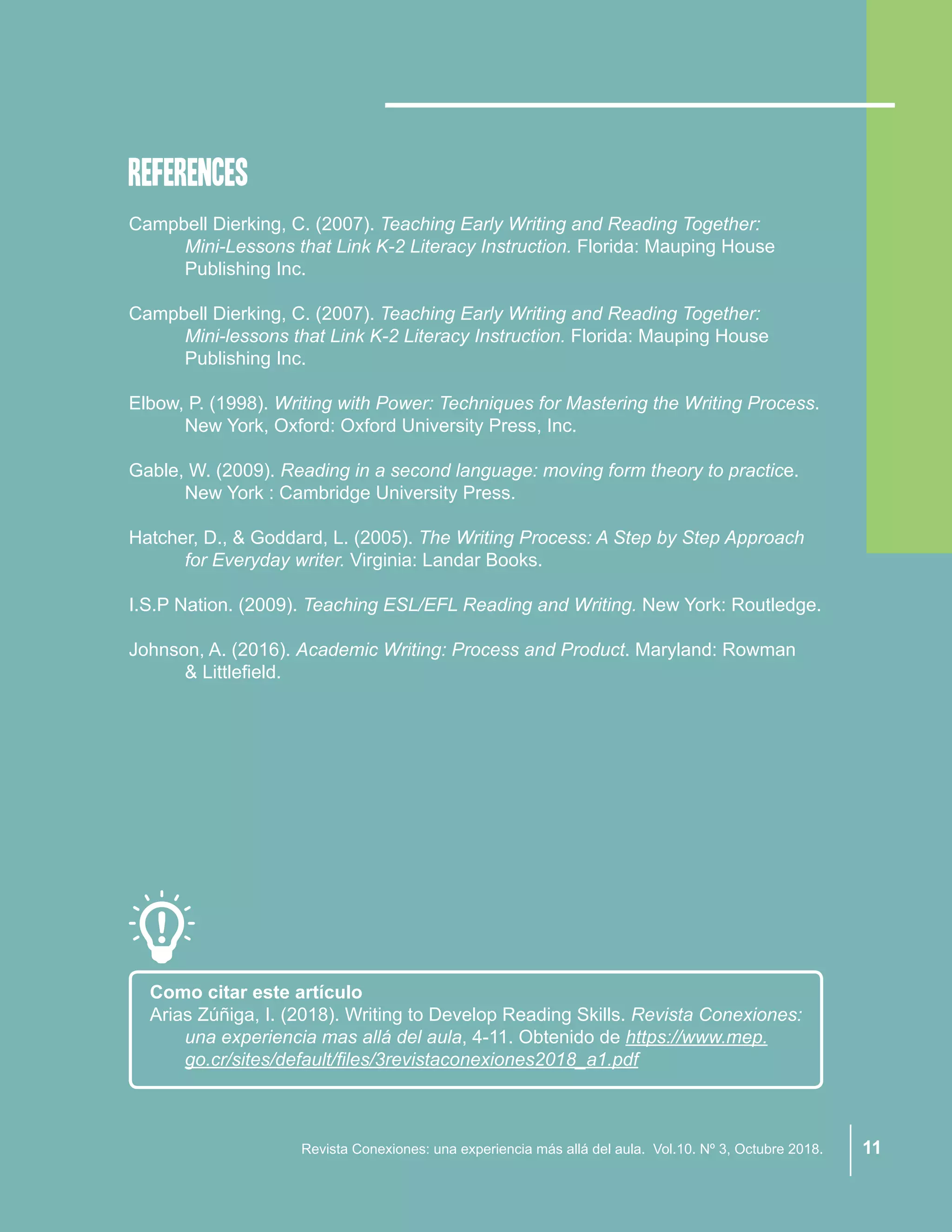 Writing to develop Reading Skills | PDF