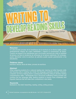 Writing to develop Reading Skills | PDF