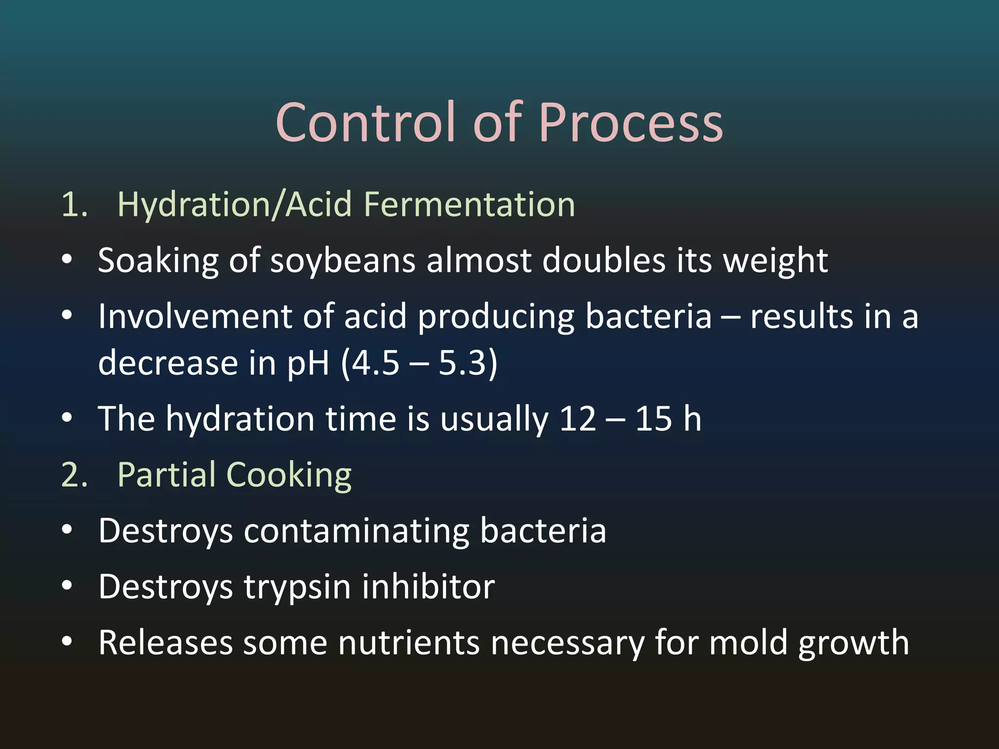 Soy sauce control of process1 | PPTX | Cooking | Food & Drink