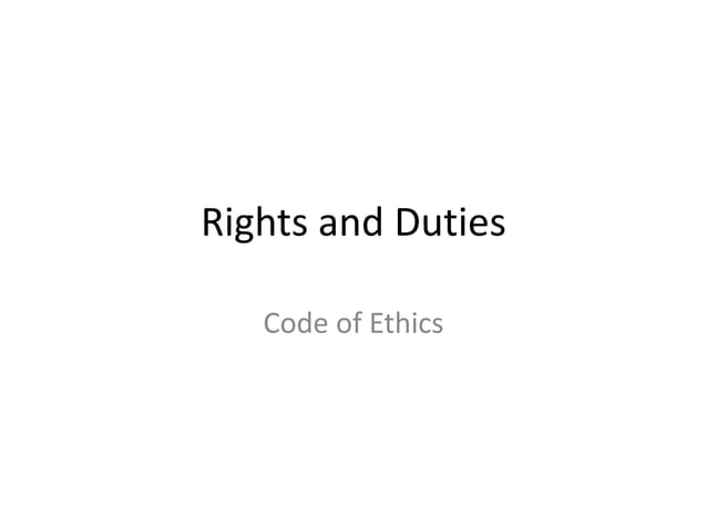 3 rights and duties | PPT