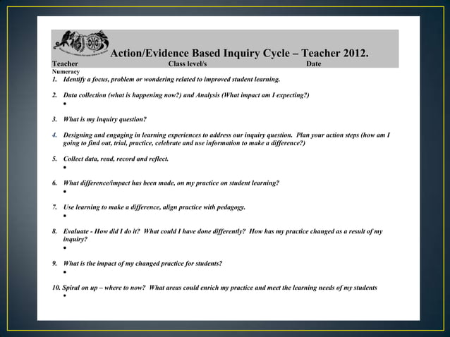 Teacher Action Inquiry | PPT
