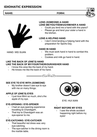 IDIOMATIC EXPRESSION | PDF