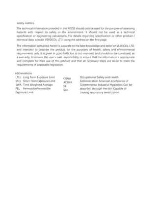 Pigment yellow 191 yellow hgr cas 129423 54-7 safety data sheet msds ...