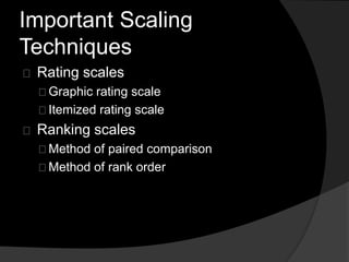 Sampling and measurement | PPTX
