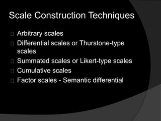 Sampling and measurement | PPTX
