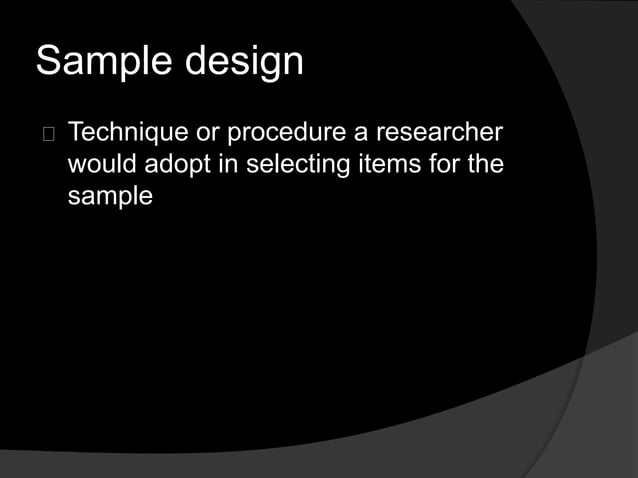 Sampling and measurement | PPTX