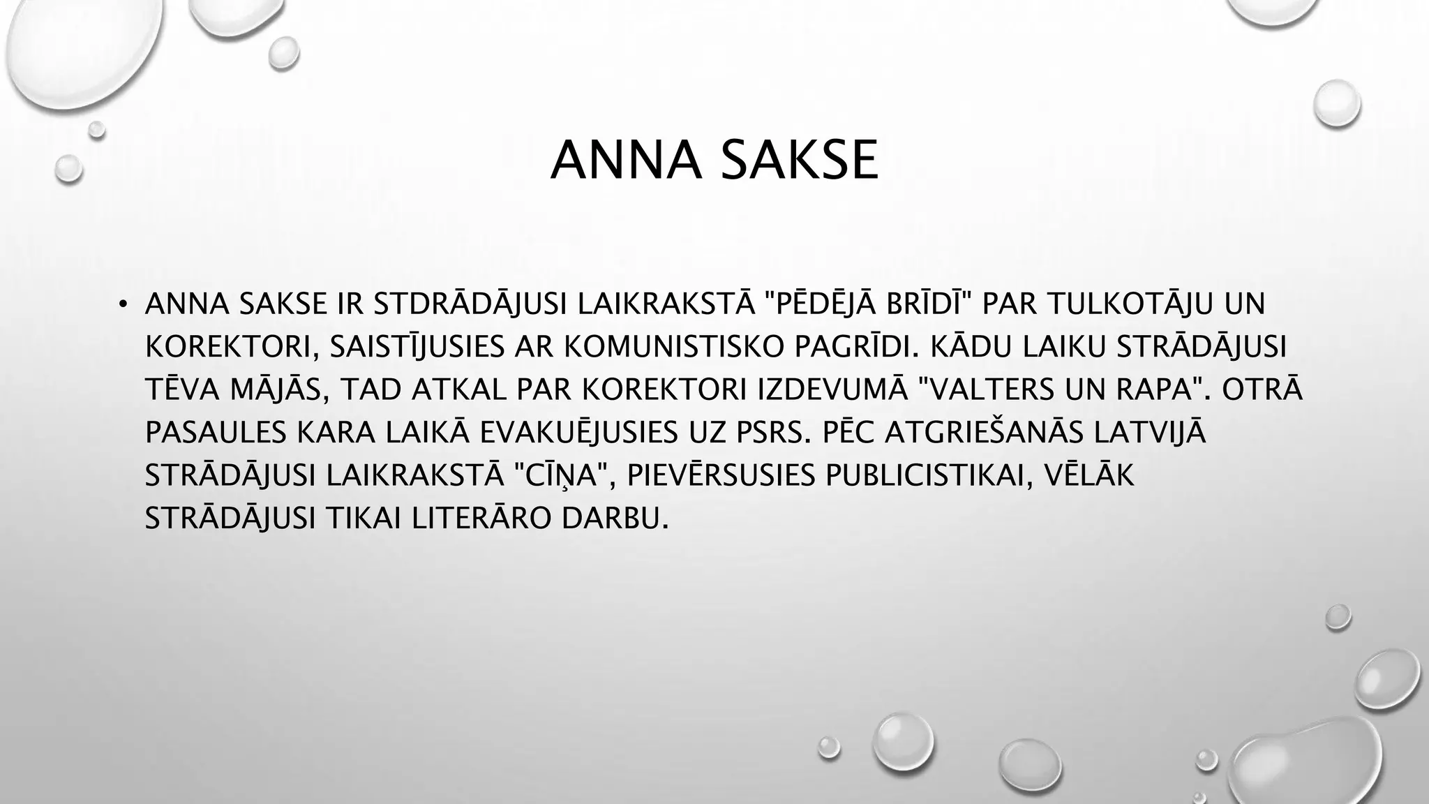 A.Sakse "Pasakas par ziediem". Roberts | PPTX
