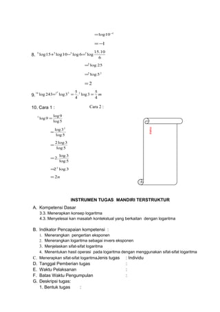 3 rpp logaritma | PDF