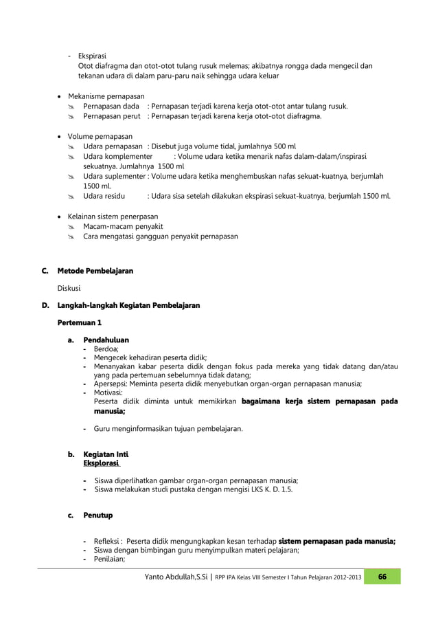 3 rpp pernapasan fix | PDF