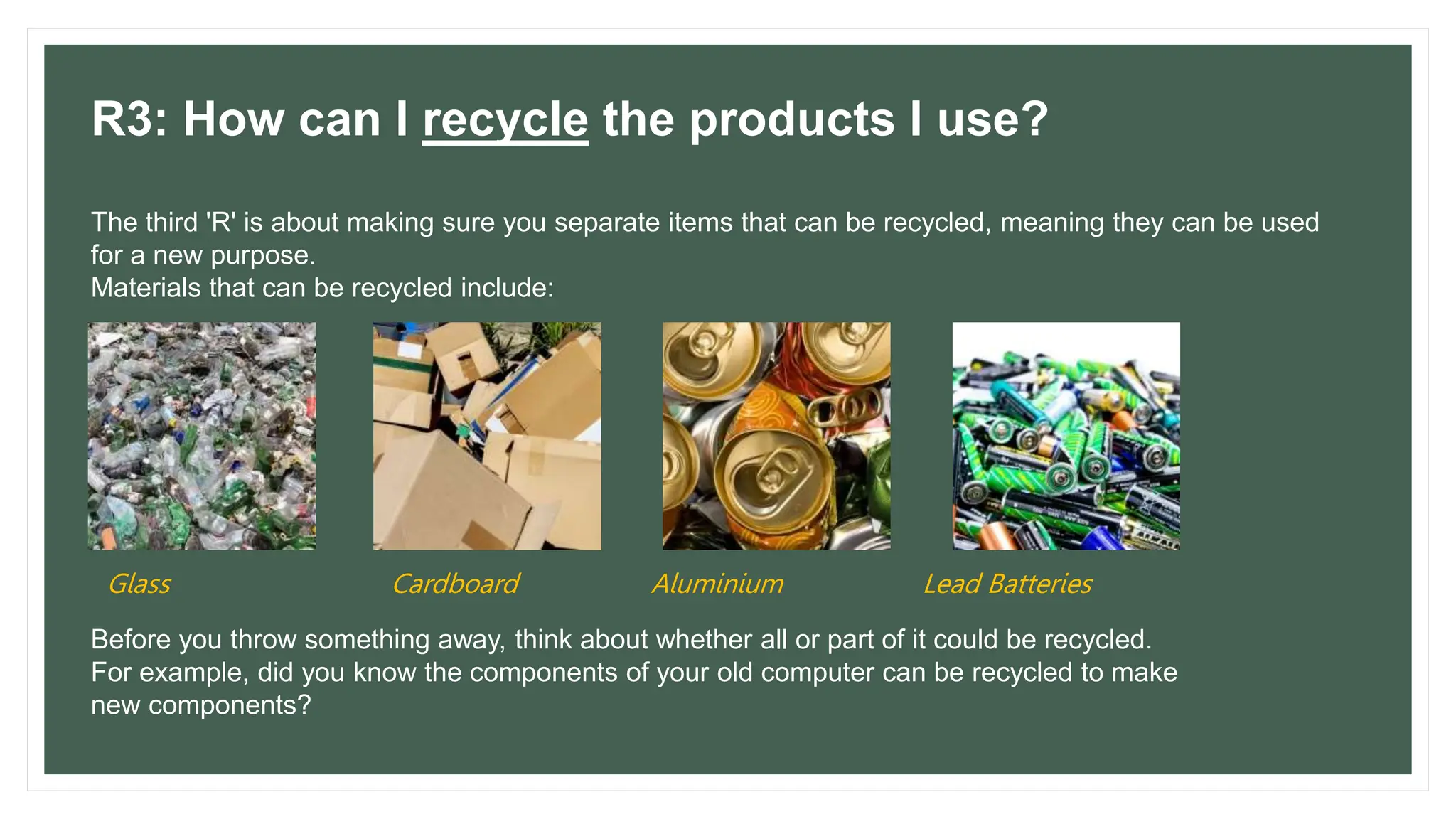 A Presentation on 3R (Reduce, Recycle, Reuse) | PPTX