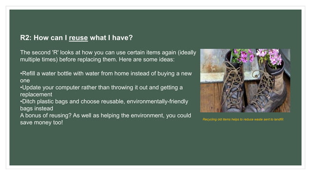 A Presentation on 3R (Reduce, Recycle, Reuse) | PPTX
