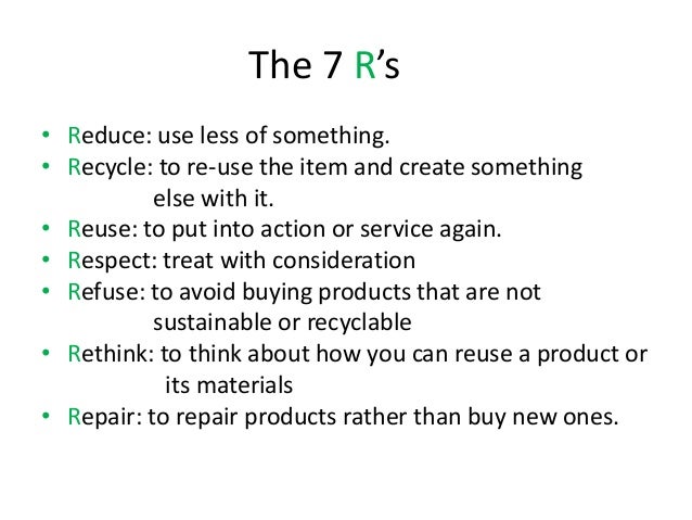 7 r's