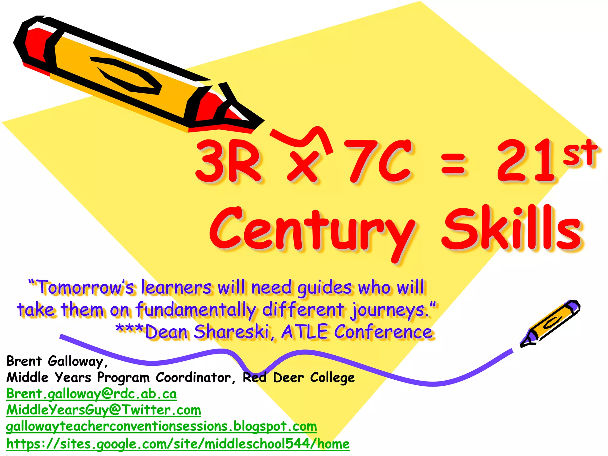 3 rs x 7cs 21st century skills - convention | PPTX