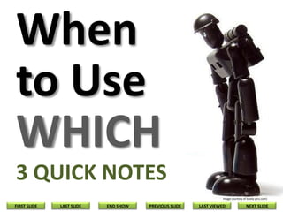 3 Rules for Using THAT or WHICH v2 | PPSX