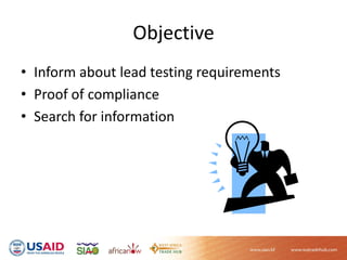 3 Rules and regulations on lead testing | PDF | Pharmaceutical Industry ...