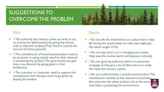 Reuse, Reduce, Recycling Wood | PDF