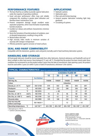 Tds cassida fluid hf series eng (1) | PDF