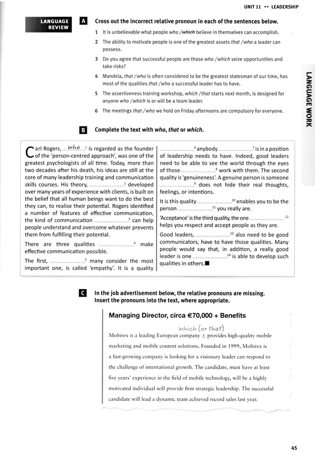 Market leader 3rd ed intermediate practice file | PDF