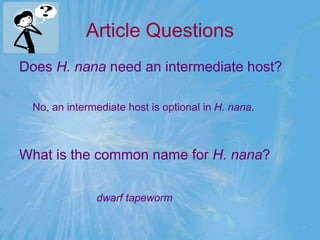 [Micro] hymenolepis nana | PPT