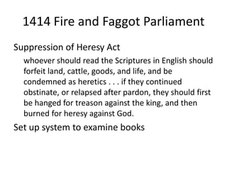 3 S2014 Lollards and Religion in Early 15th Century England | PPTX