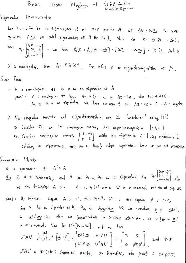 Basic Linear Algebra | PDF