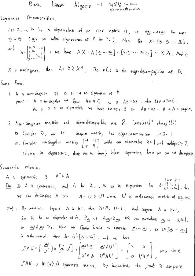 Basic Linear Algebra