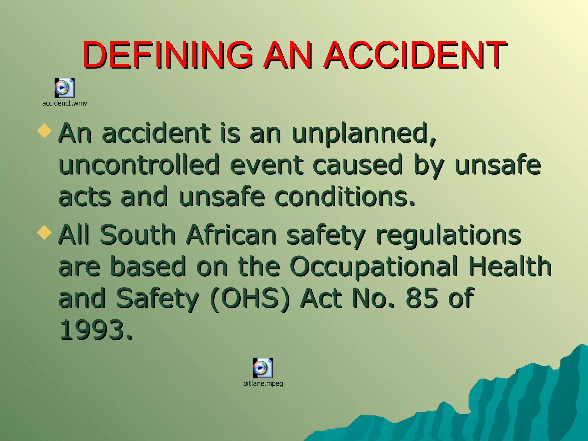 Mechanical Technology Grade 12 Chapter 3 Safety In The Workshop | PPT