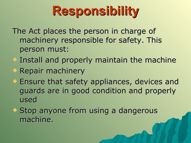 Mechanical Technology Grade 12 Chapter 3 Safety In The Workshop | PPT ...