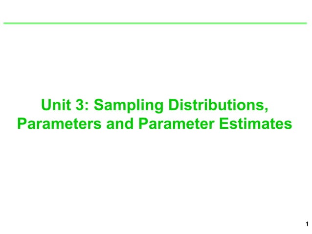 Sampling Distributions | PPT | Physics | Science