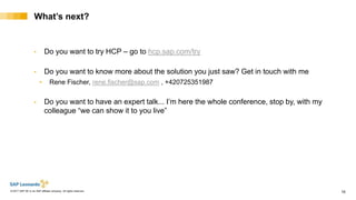 IoT Platform Meetup - SAP | PPTX