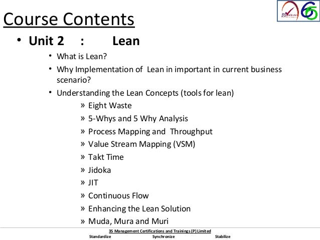Lean Six Sigma Green Belt Training by 3S Certifications and Trainings