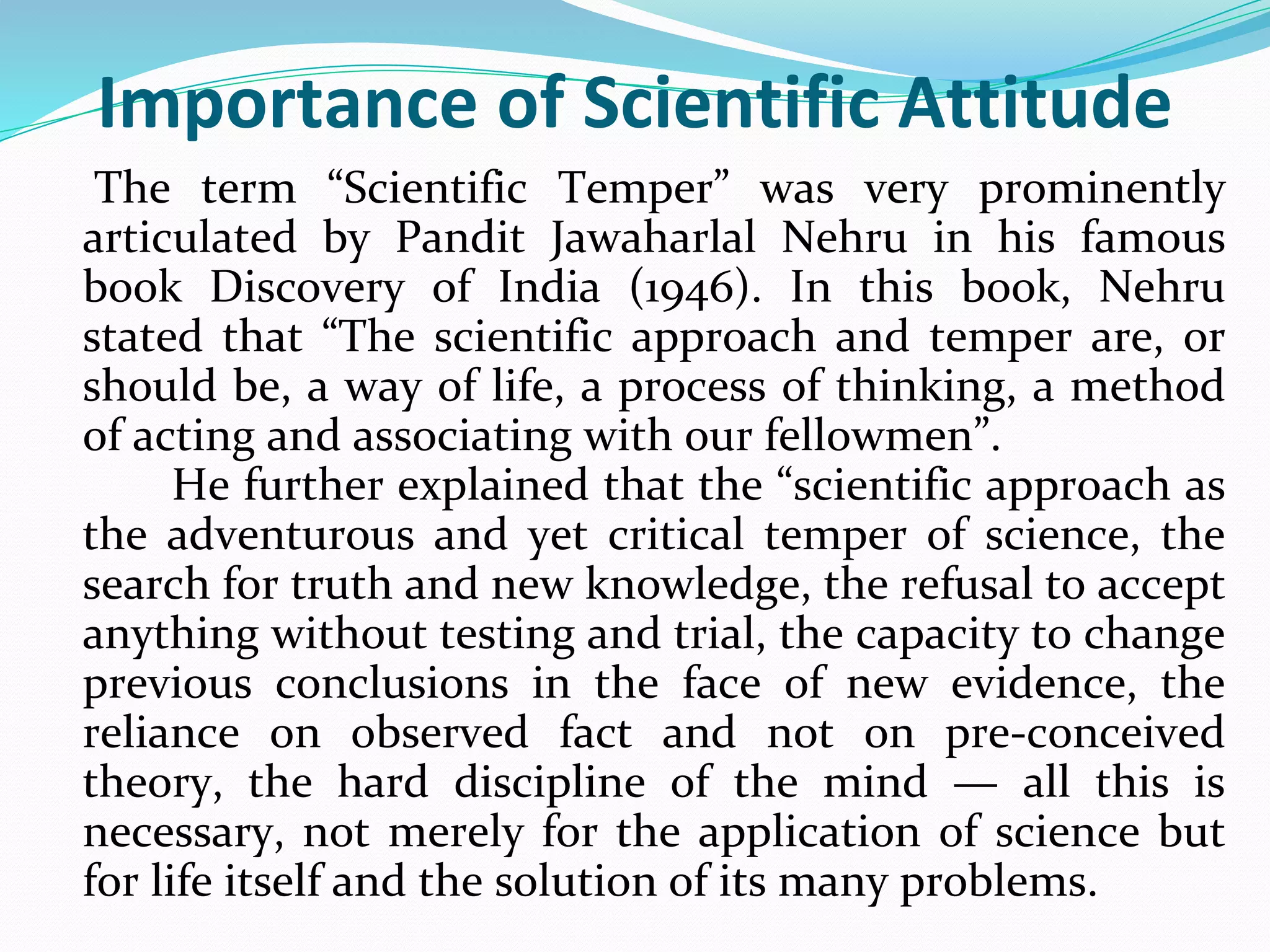 3 scientific temper meaning and nature | PPT