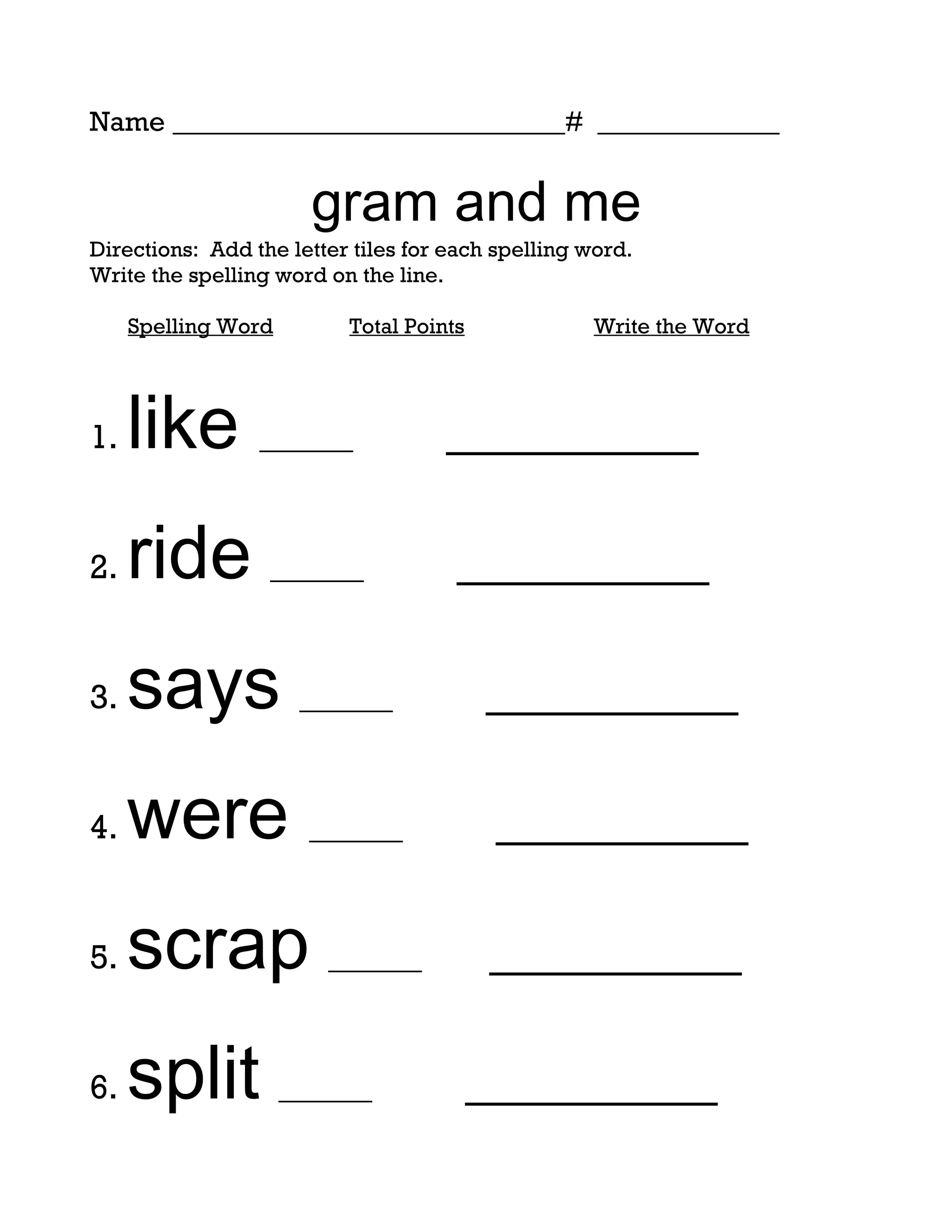 3 scrabble spelling gram and me | DOC