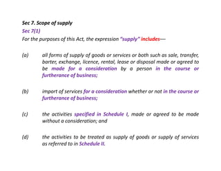 Meaning of Supply in GST | PDF