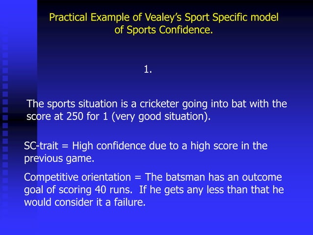 Self confidence | PPTX | Cricket | Sports