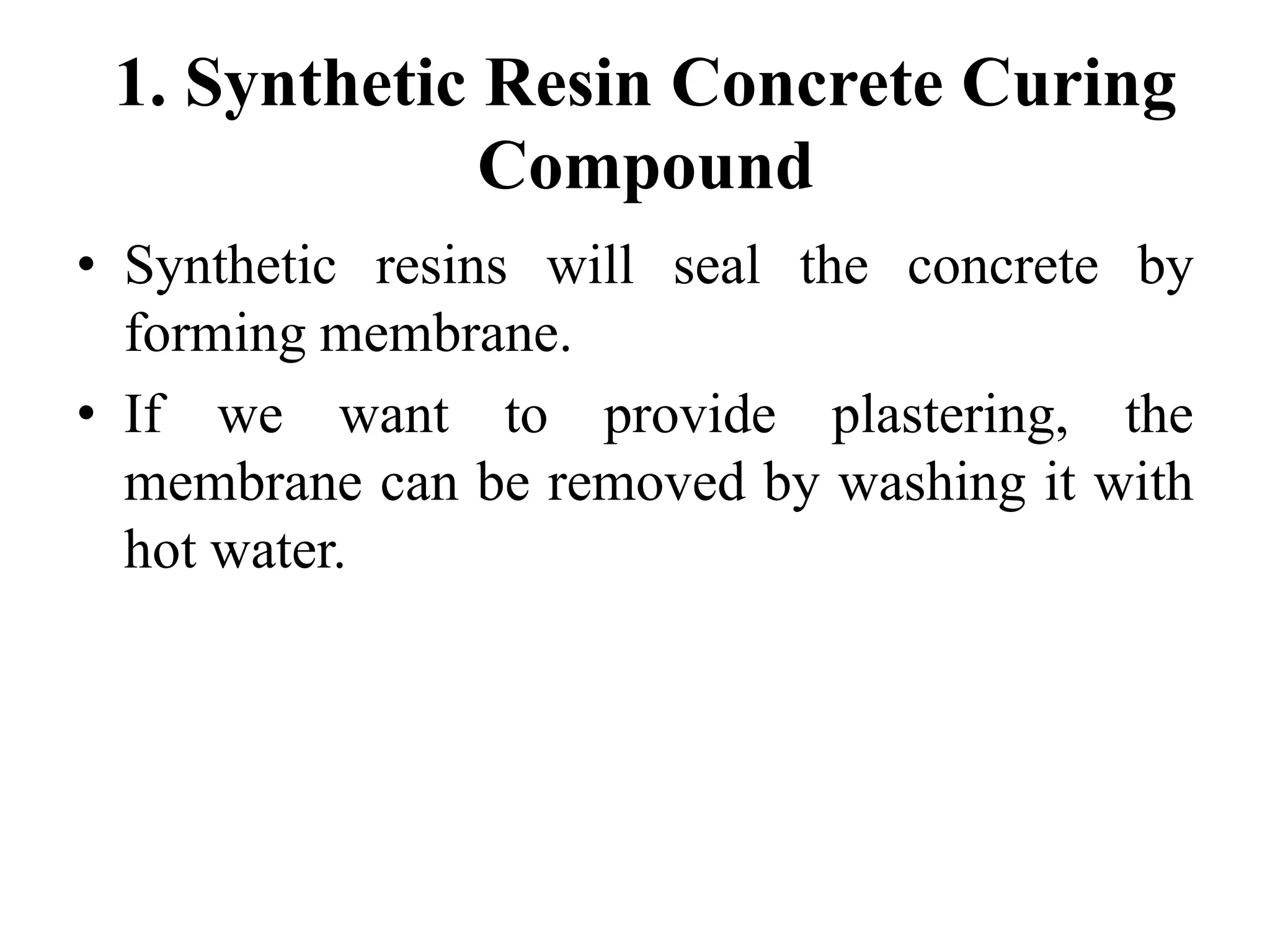 Materials for Repair : self curing compounds (part 4) (RR&S) | PPT