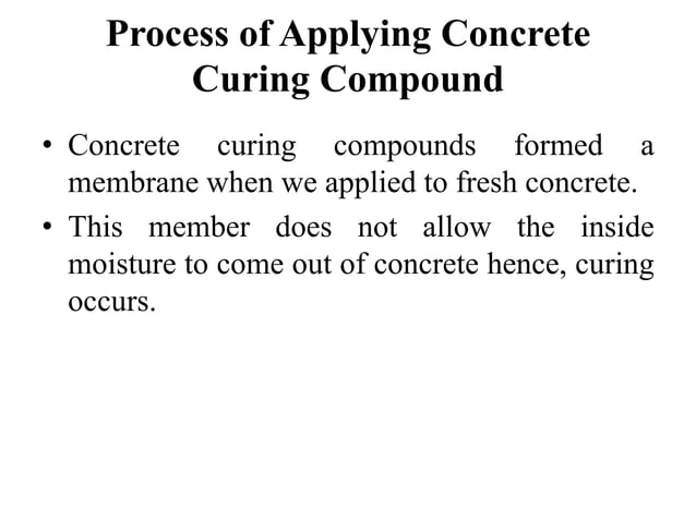 Materials for Repair : self curing compounds (part 4) (RR&S) | PPT