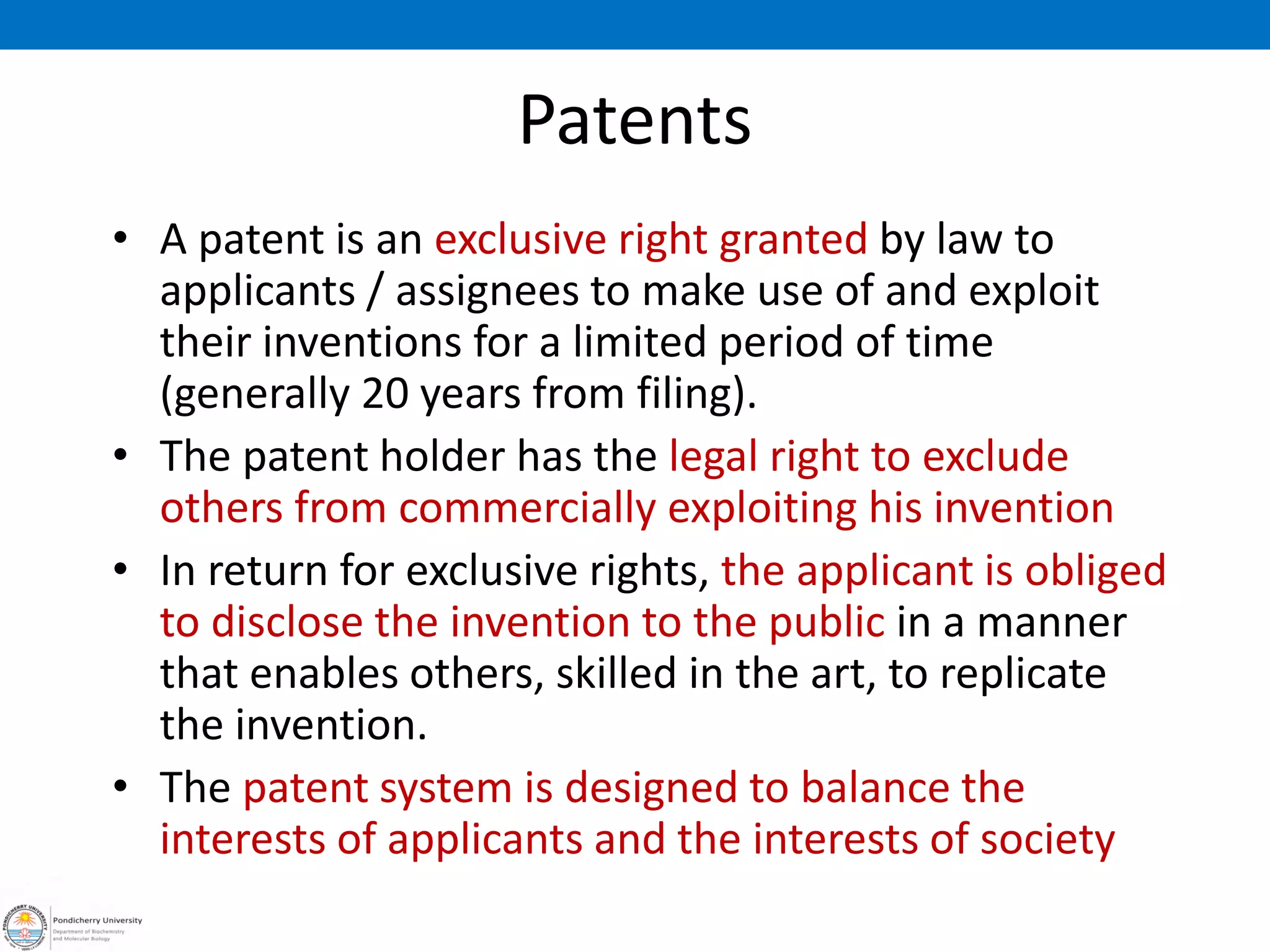 Intellectual property Rights in India | PDF
