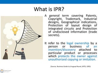 Intellectual property Rights in India | PDF