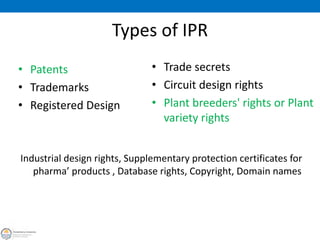 Intellectual property Rights in India | PDF