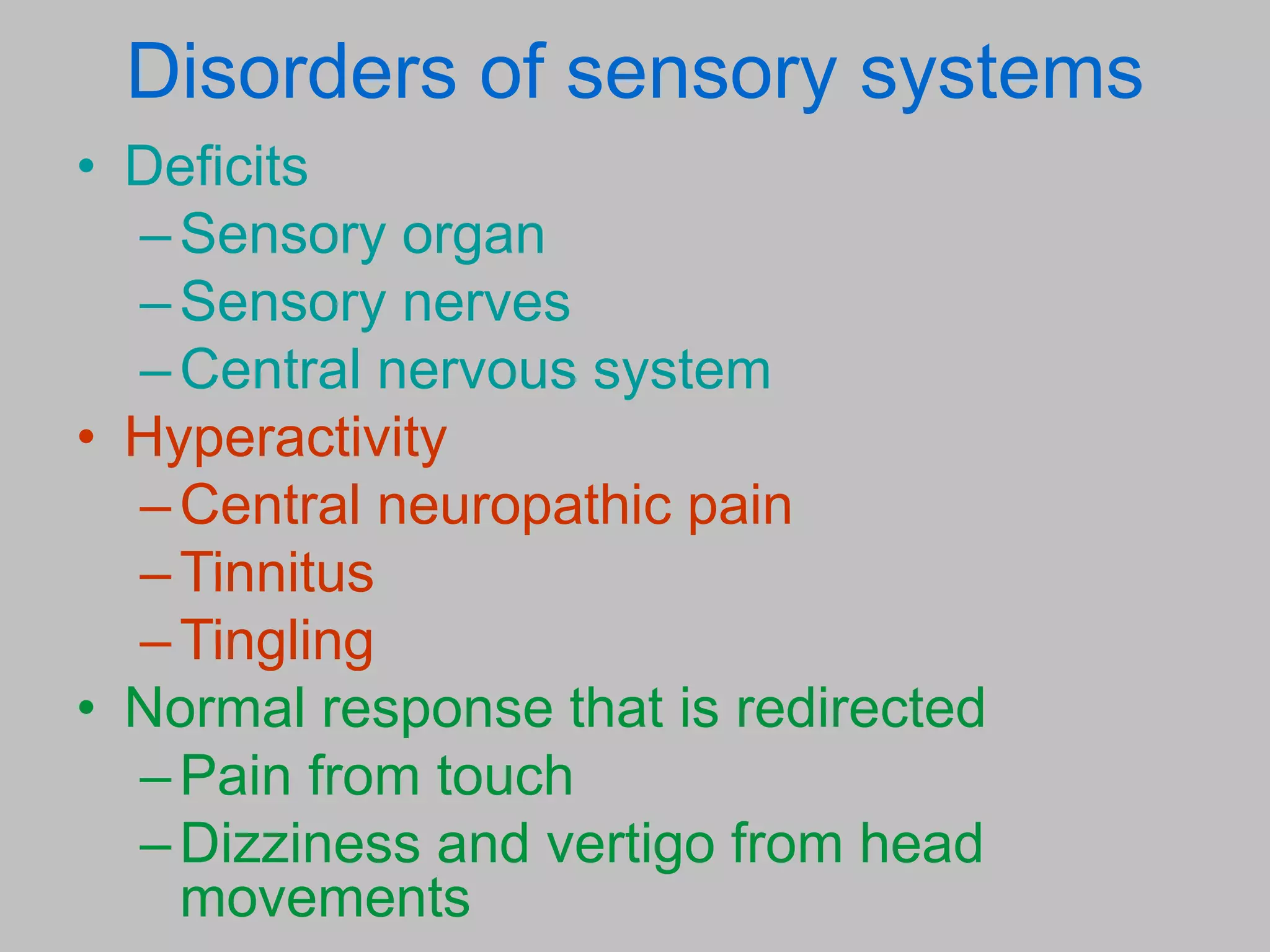 sensory system.ppt | Free Download