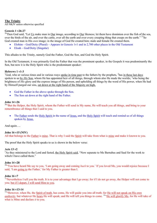 The Trinity | PDF | Christianity | Religion & Spirituality